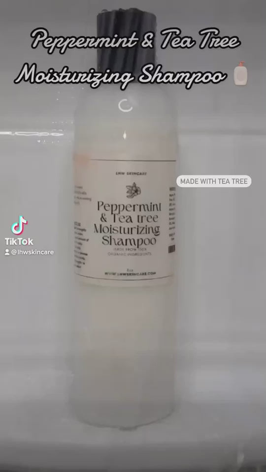Peppermint & Tea Tree Moisturizing Shampoo – LHW SKINCARE